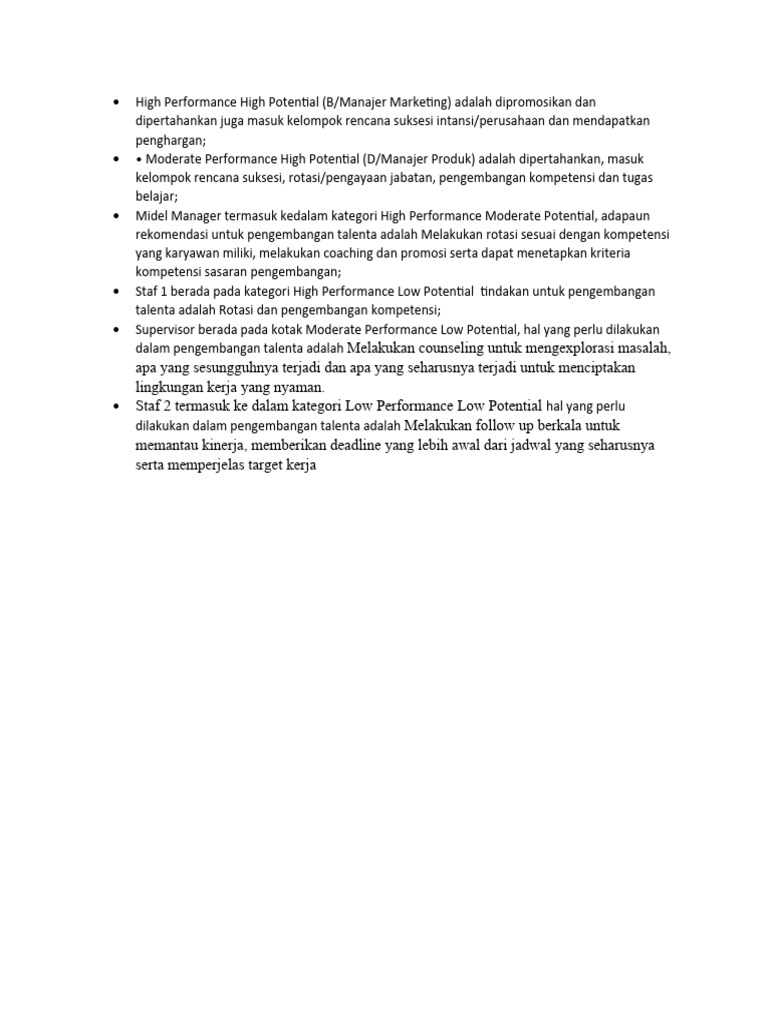 High Performance High Potential | PDF