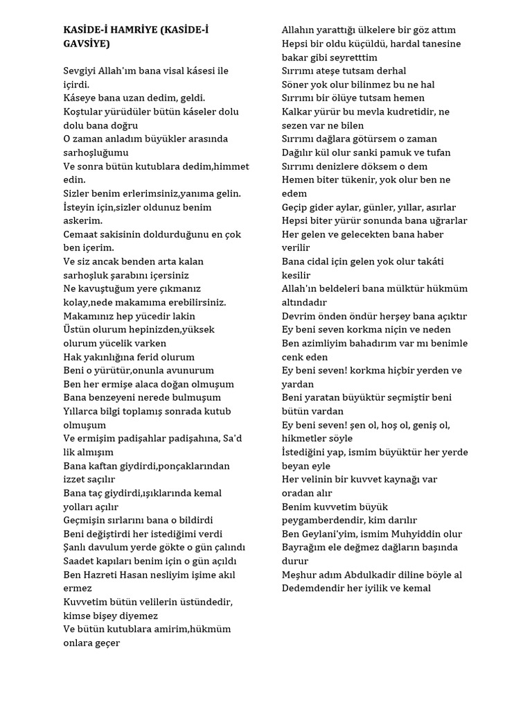 KASİDE | PDF