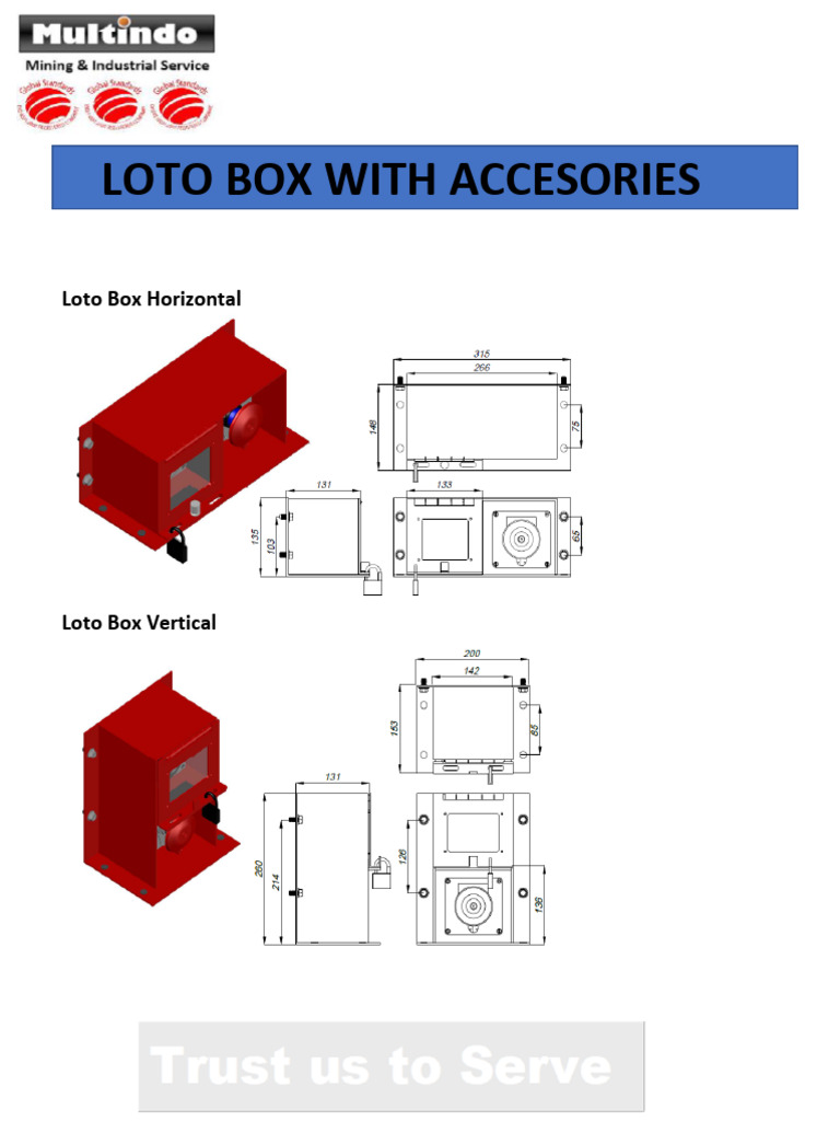 Loto box with emergency stop _ Lock Out swicht | PDF