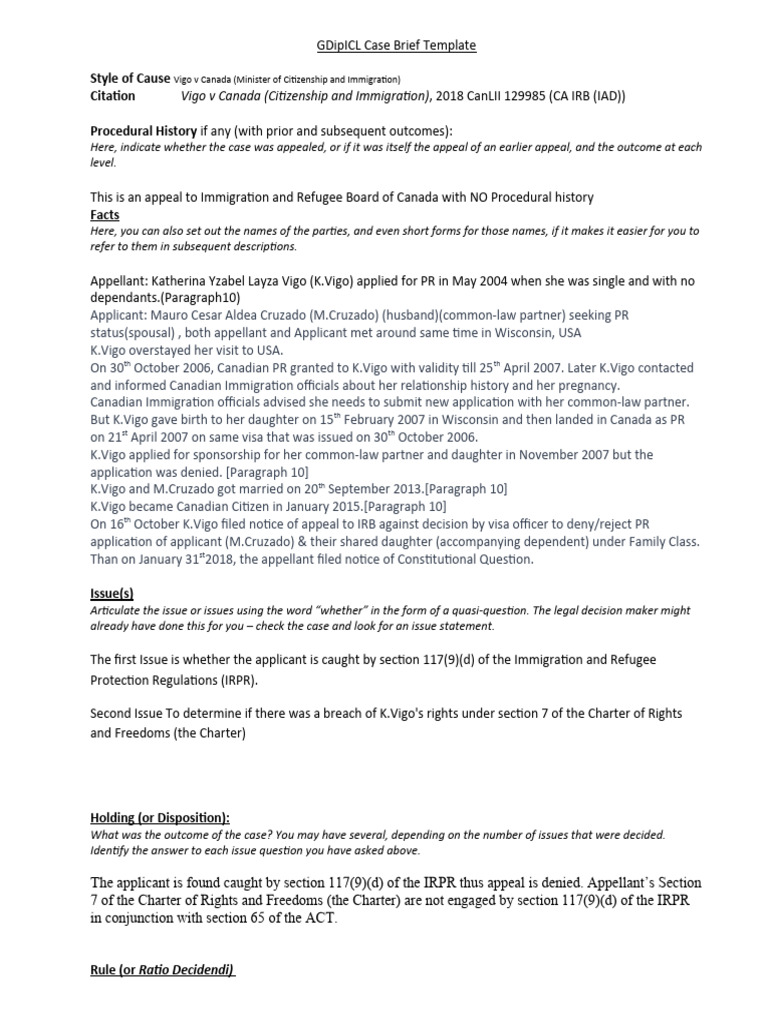 Case Brief | PDF | Public Law | Government