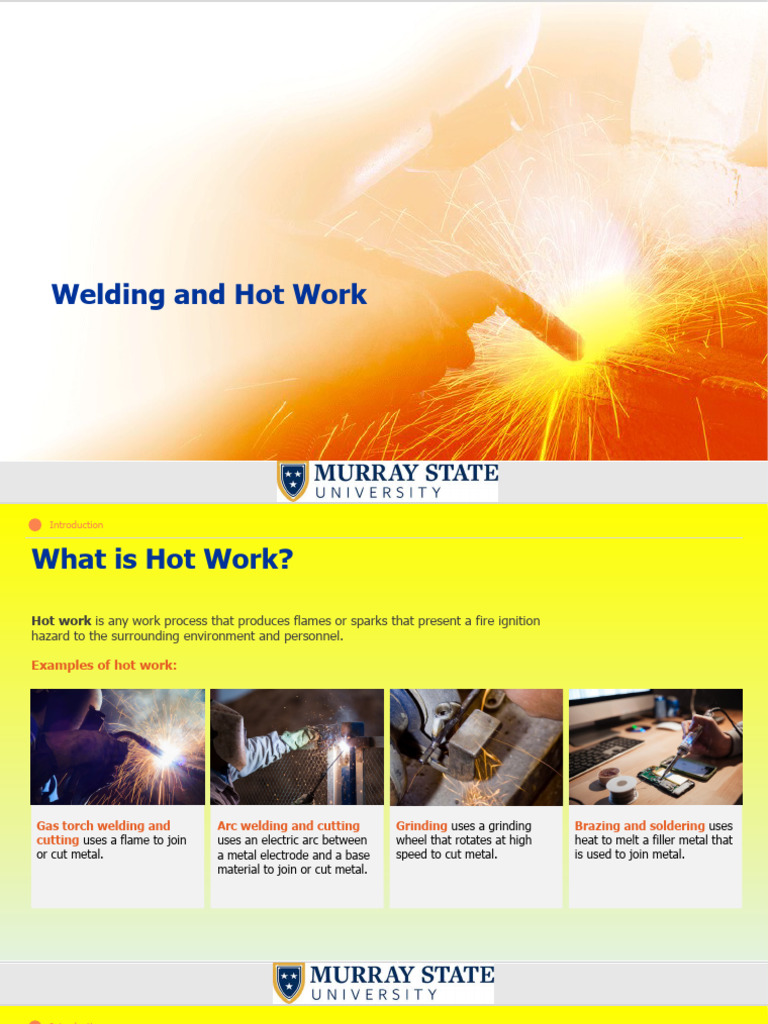 Training Presentation Hot Work | PDF | Welding | Construction