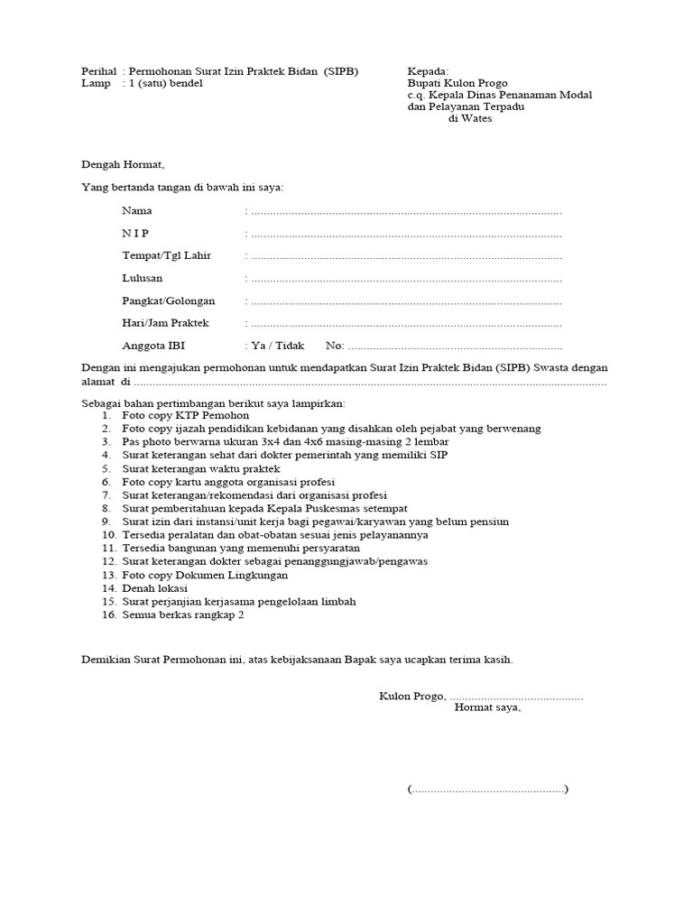 Formulir Bidan | PDF