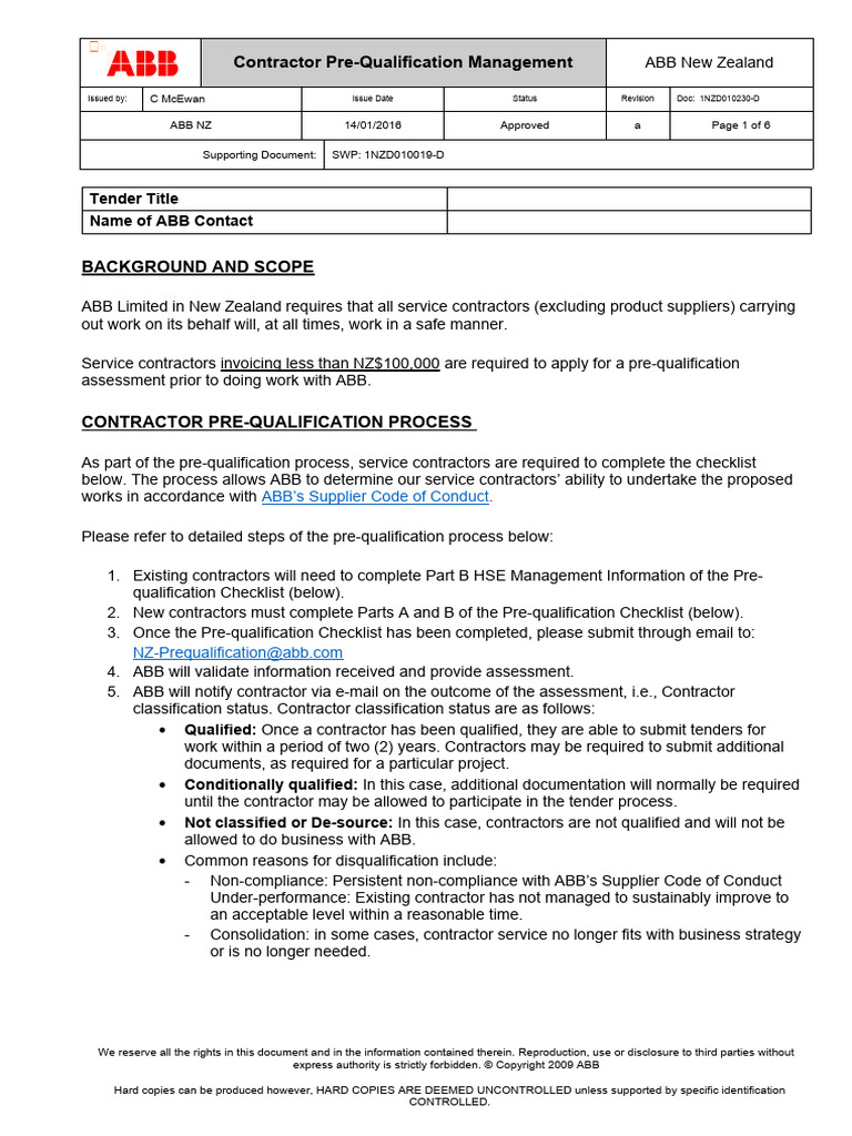 1nzd010230 D A Contractor Pre Qualification Management Finaluploaded ...
