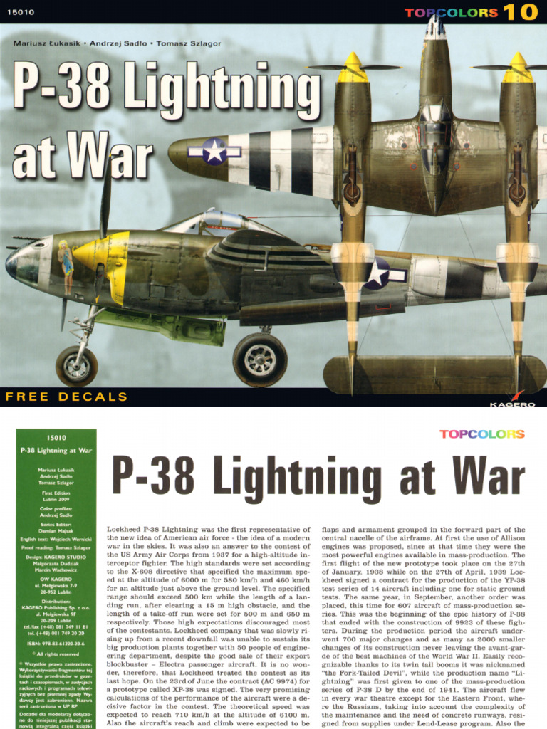 Vdoc - Pub p38 Lightning at War | PDF