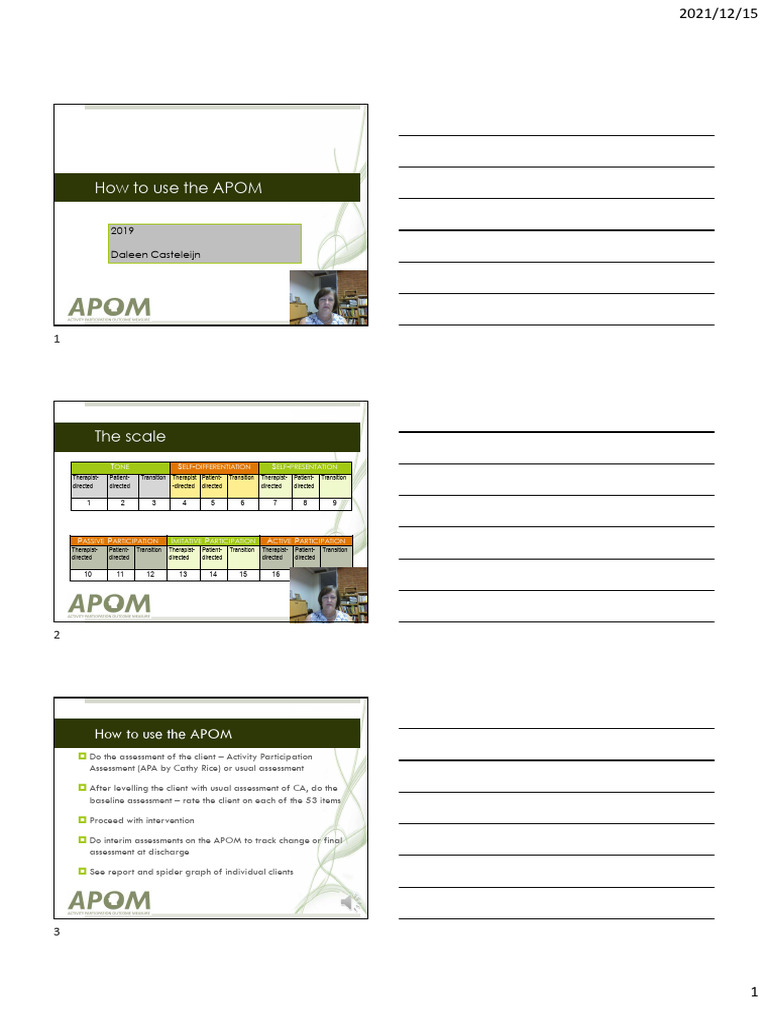 HOw To Use The APOM | PDF