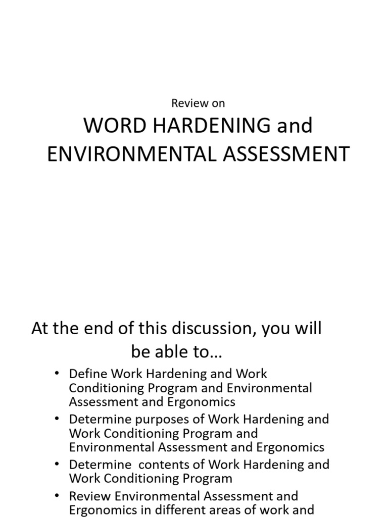 Work Hardening | PDF | Human Factors And Ergonomics | Stairs