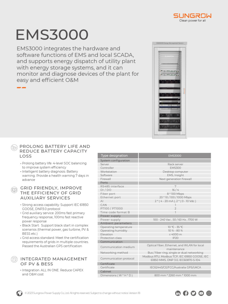 DS_20230913_EMS3000_Datasheet_V18_EN | PDF