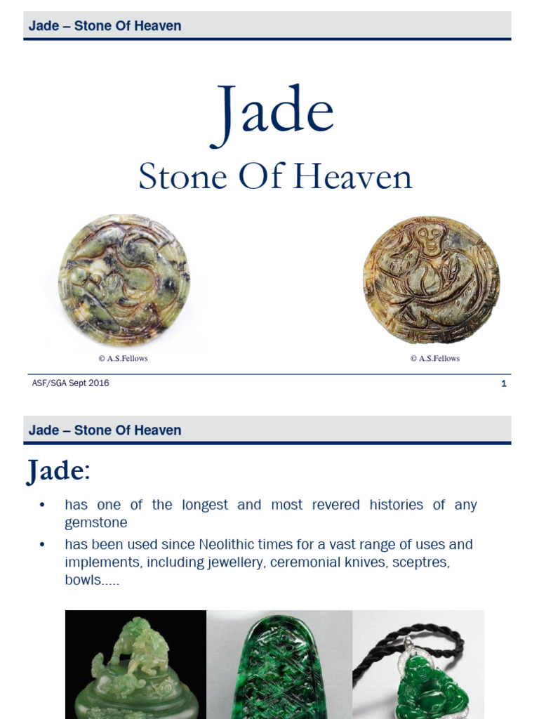 Jade+ +Stone+of+Heaven+SGA+V3 | PDF | Dyeing | Jewellery
