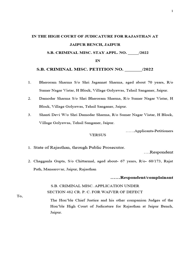 Party impleadment Application | PDF