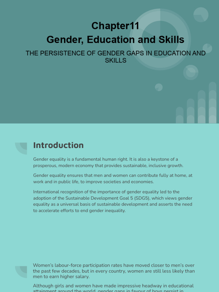 Nder, Education and Skills THE PERSISTENCE OF GENDER GAPS | PDF ...