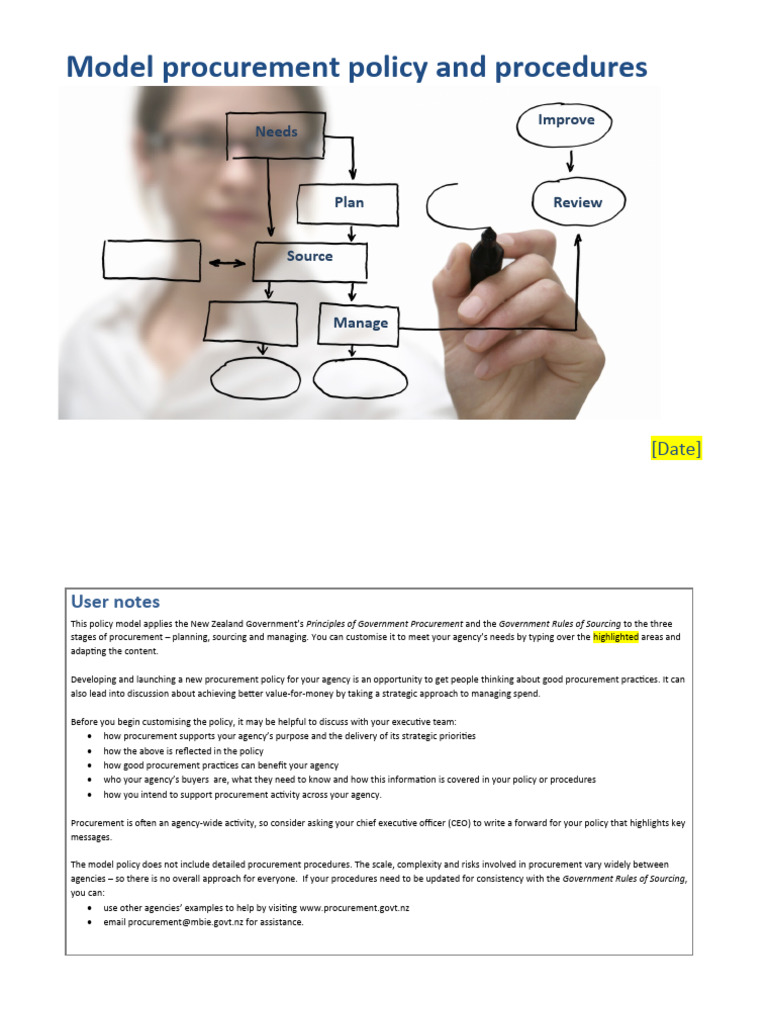 Template Procurement Policy and Procedures | PDF