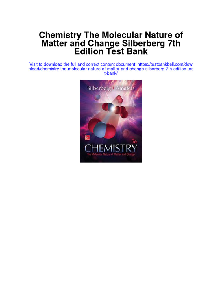 Instant Download Chemistry The Molecular Nature of Matter and Change ...