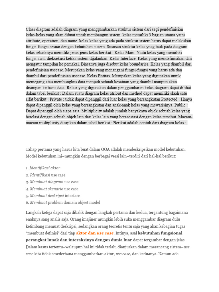 Class Diagram Adalah Diagram Yang Menggambarkan Struktur Sistem Dari ...