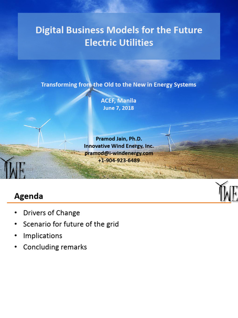 Model of Business Models Digital For The Future Electric Utilities ...