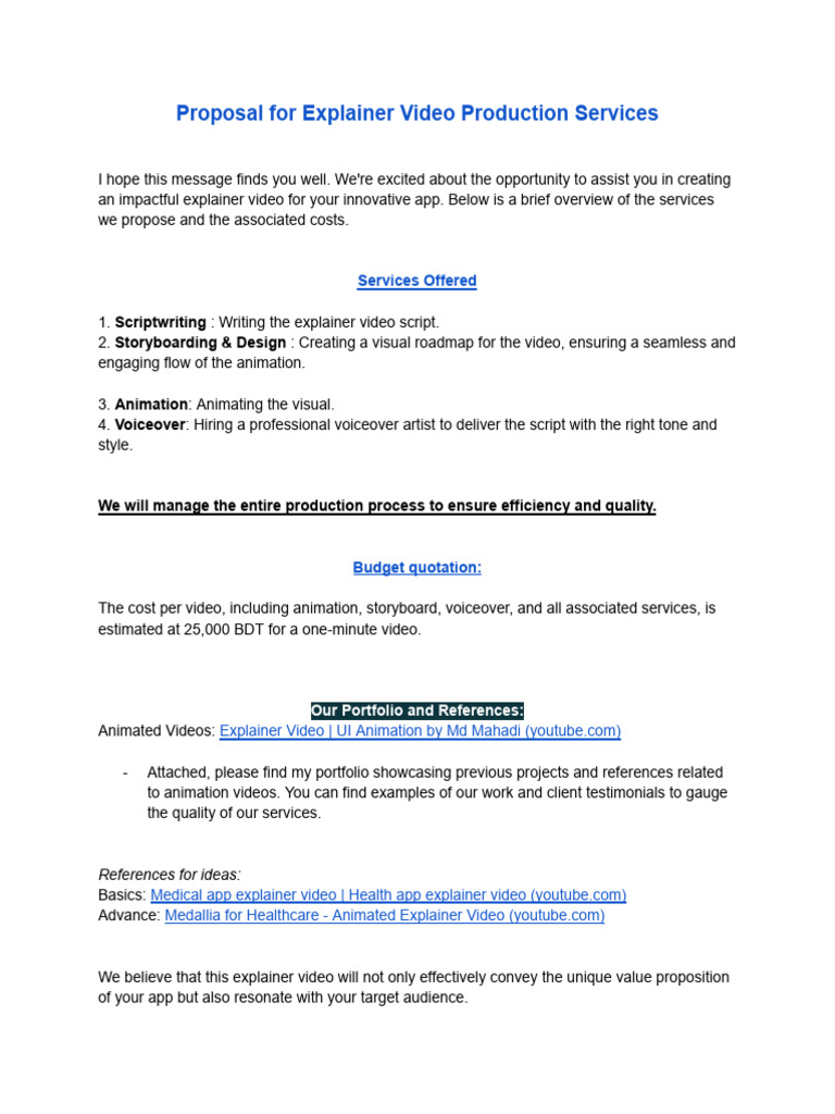 Explainer Video | PDF | Business