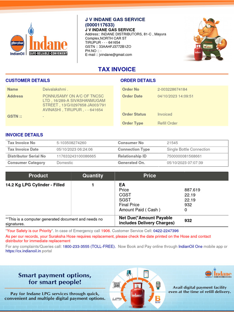 Invoice | PDF | Invoice | Liquefied Petroleum Gas