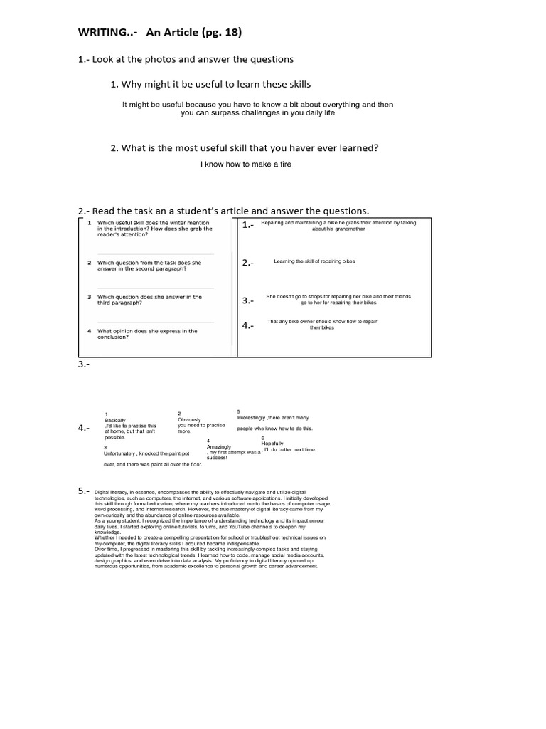 Marcos Mariscal de Torres - WRITING An Article PG 18 | PDF | Literacy ...