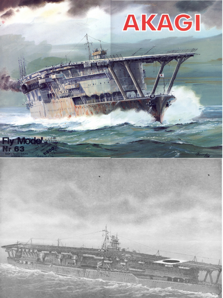 Model Kartonowy - Fly Model 063 - Aircraft Carrier IJN Akagi | PDF