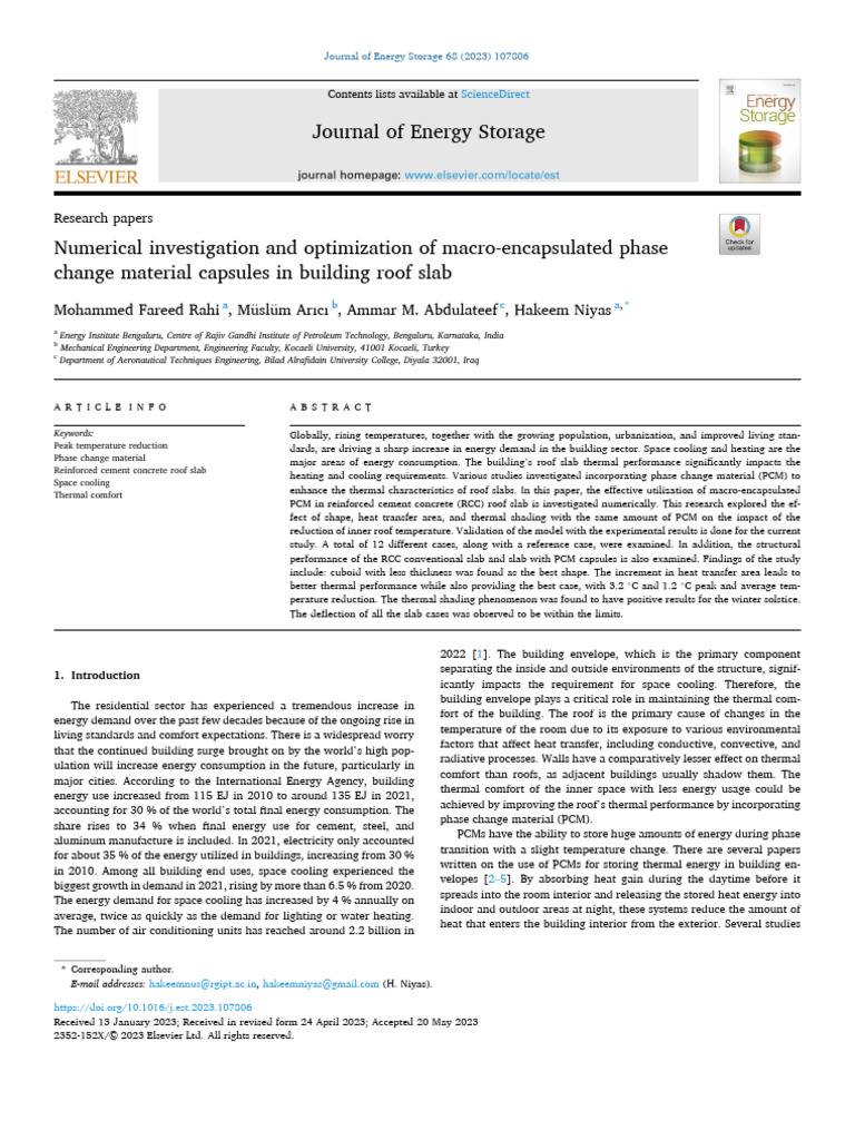 Numerical Investigation and Optimization of Macro-Encapsulated PCM ...