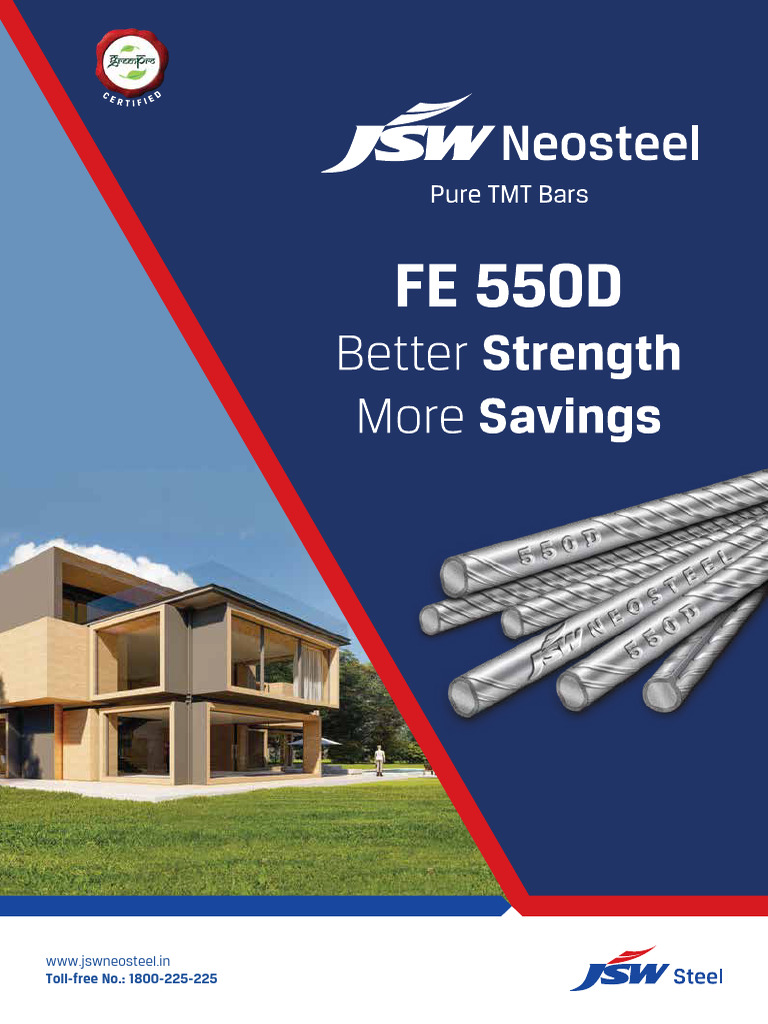 JSW Neosteel 550D Brochure | PDF | Steel | Economies