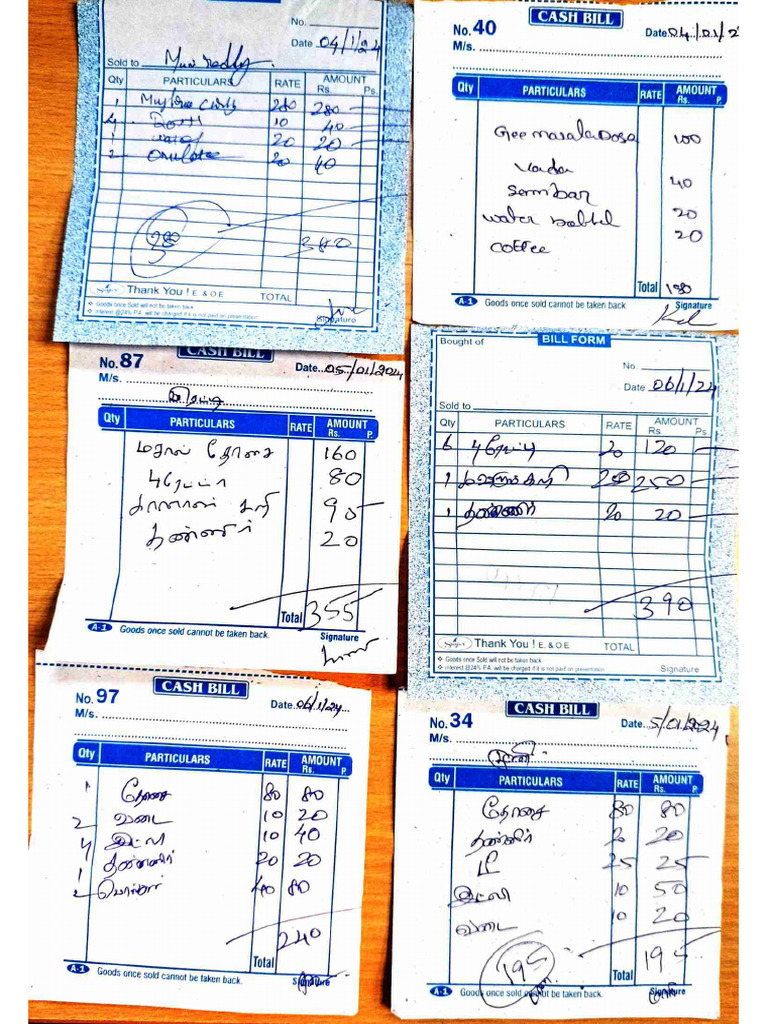 Food Bill - 040124 | PDF