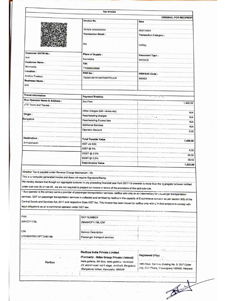 Bus Bill | PDF