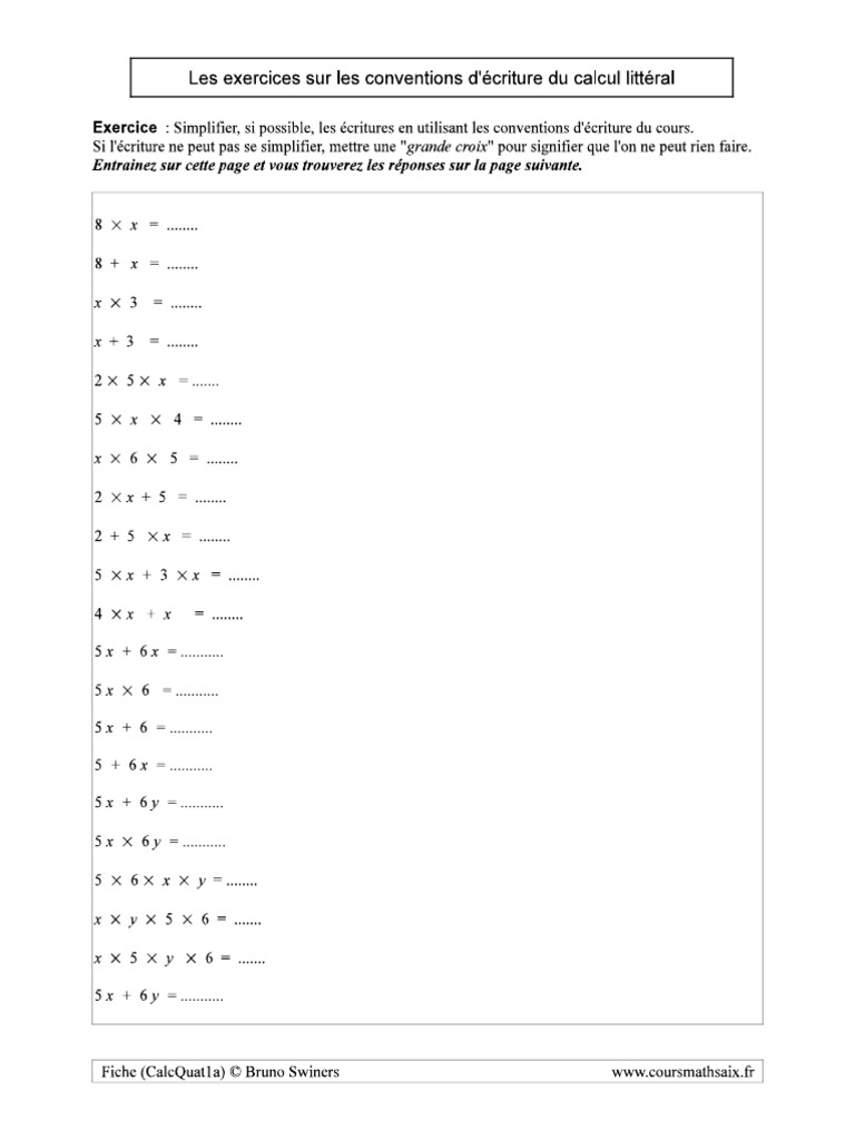 Exercices Conventions Ecriture | PDF