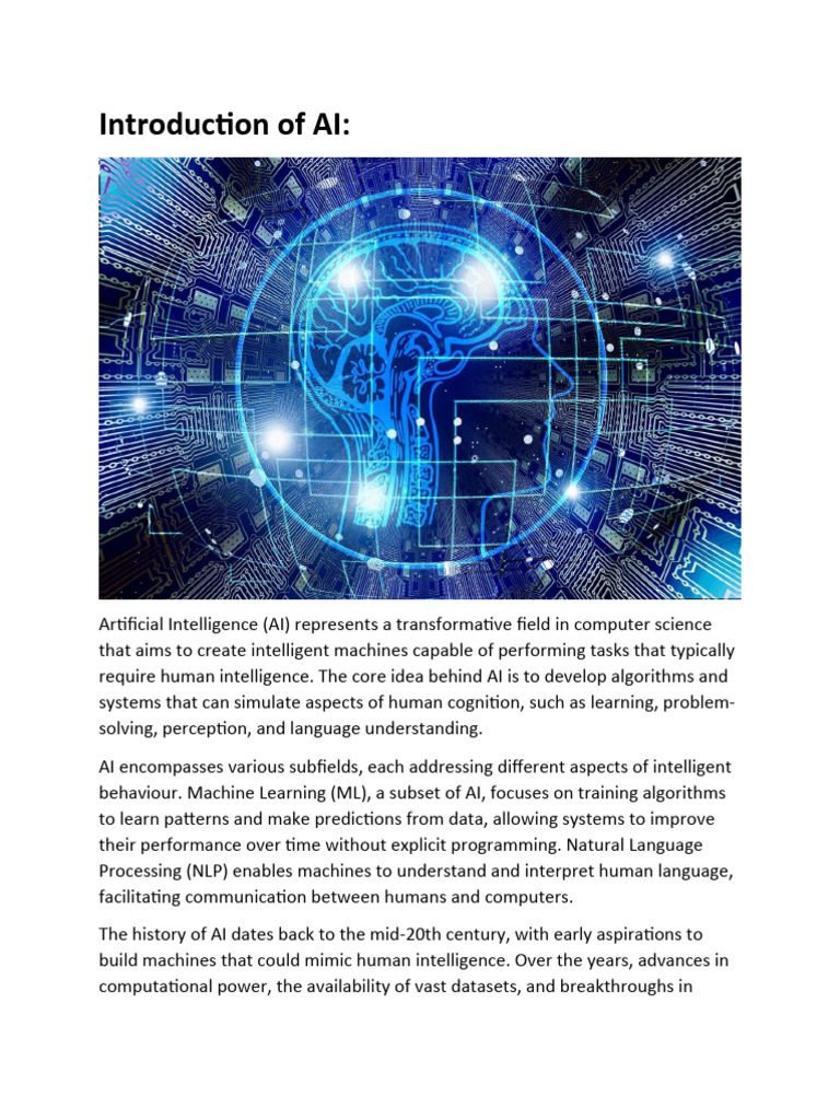 Introduction of AI | PDF