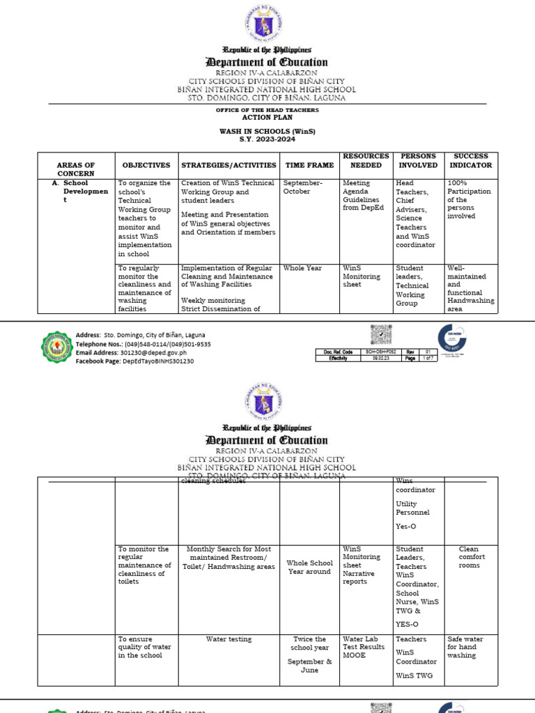 WINS-.Action-Plan | PDF