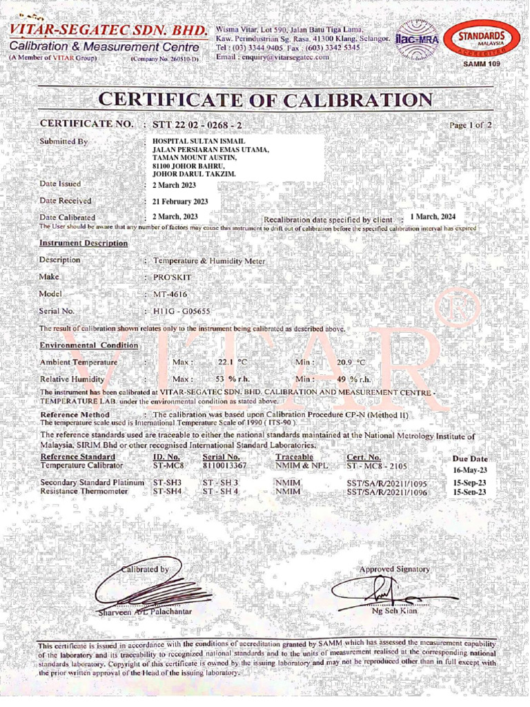 Calibration & Measurement Centre 3 | PDF