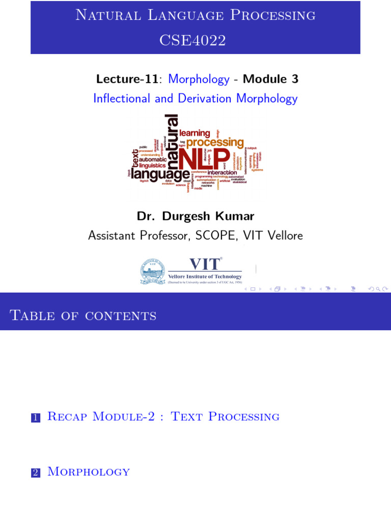 Module 3: Morphology Inflectional and Derivation Morphology | PDF | Morphology (Linguistics) | Word