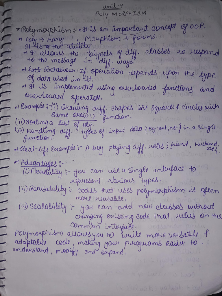 Oop 4 Polymorphism Pdf