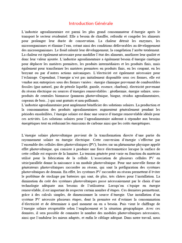 Introduction Générale PFE | PDF