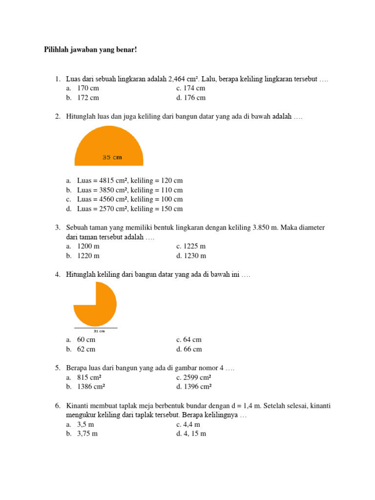 Latihan MTK Kelas 8 | PDF