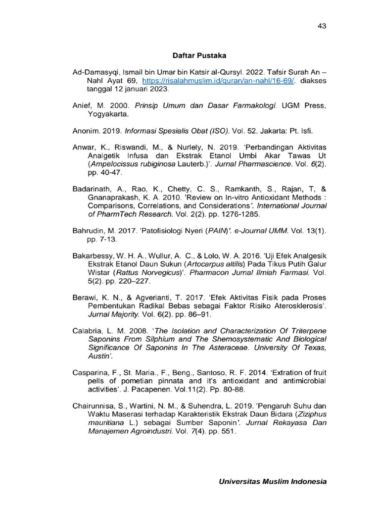 Dapus Skripsi Fitka Ulfa Rahman | PDF