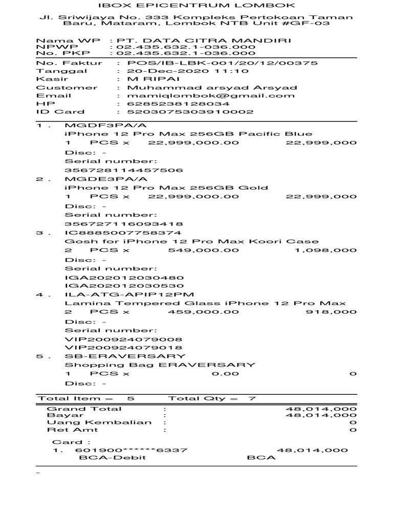 Pos Ib-Lbk-001 20 12 00375 | PDF