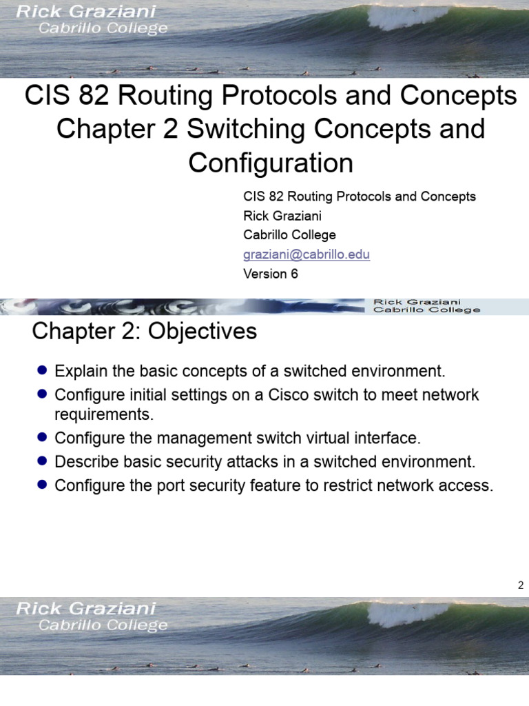 Cis82 5 SwitchConfiguration v6 | PDF | Network Switch | Ip Address