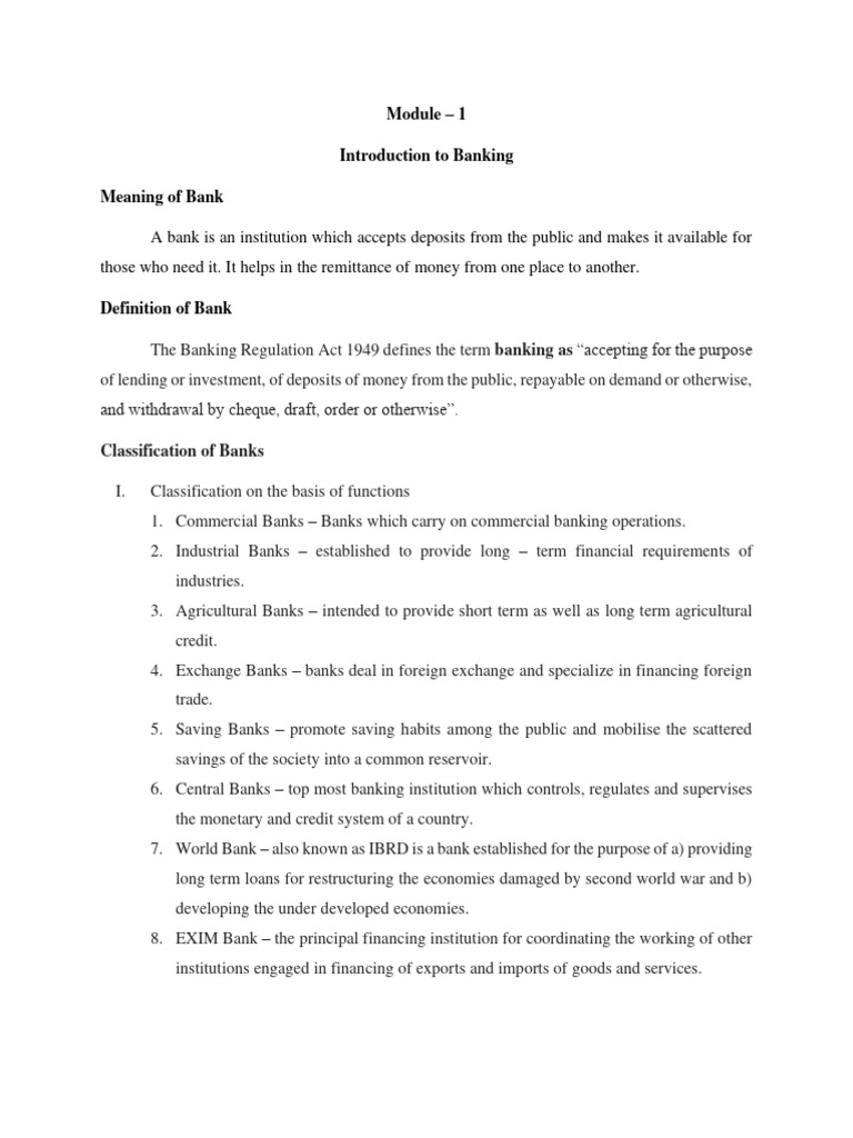 Introduction to Banking Concepts | PDF | Finance & Money Management