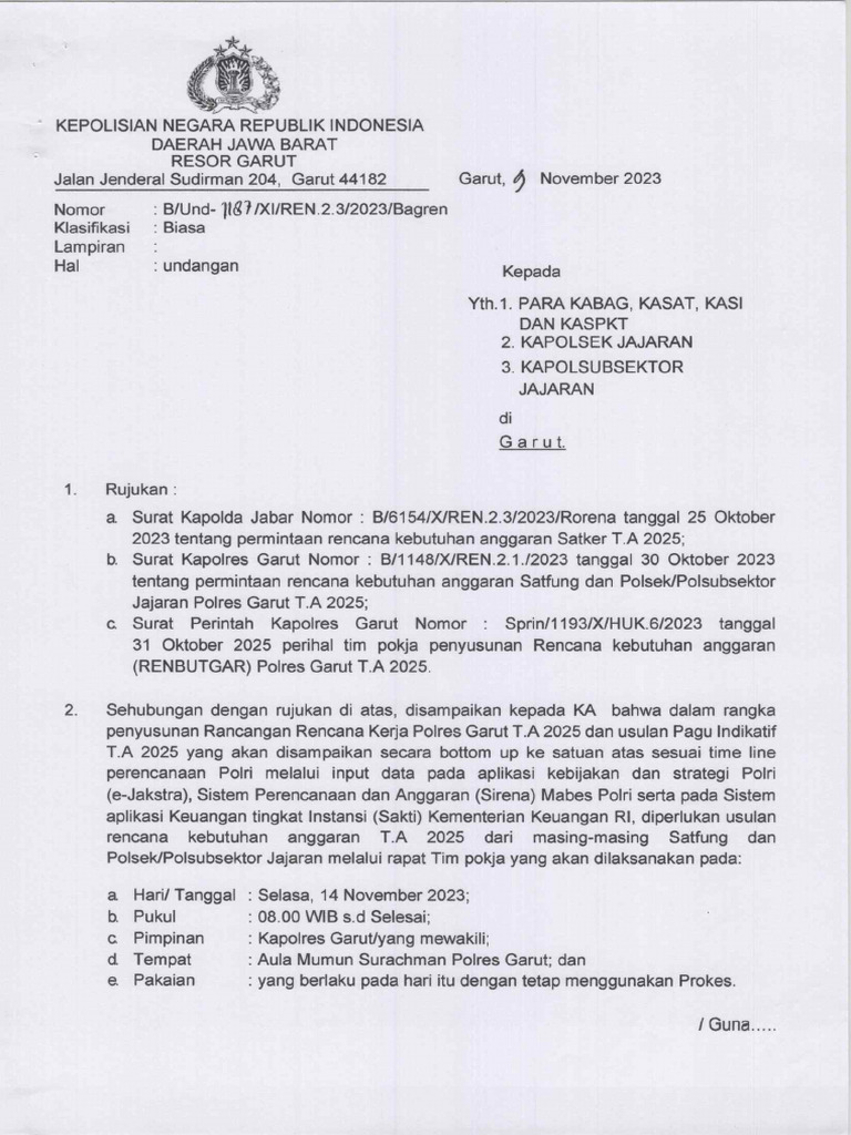 Surat Und Renbut 2025 | PDF