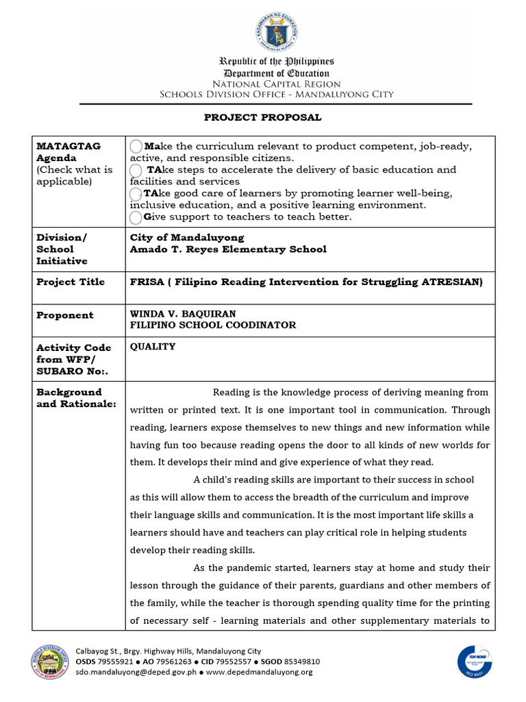 Template-Project-Proposal - Lakbay | PDF