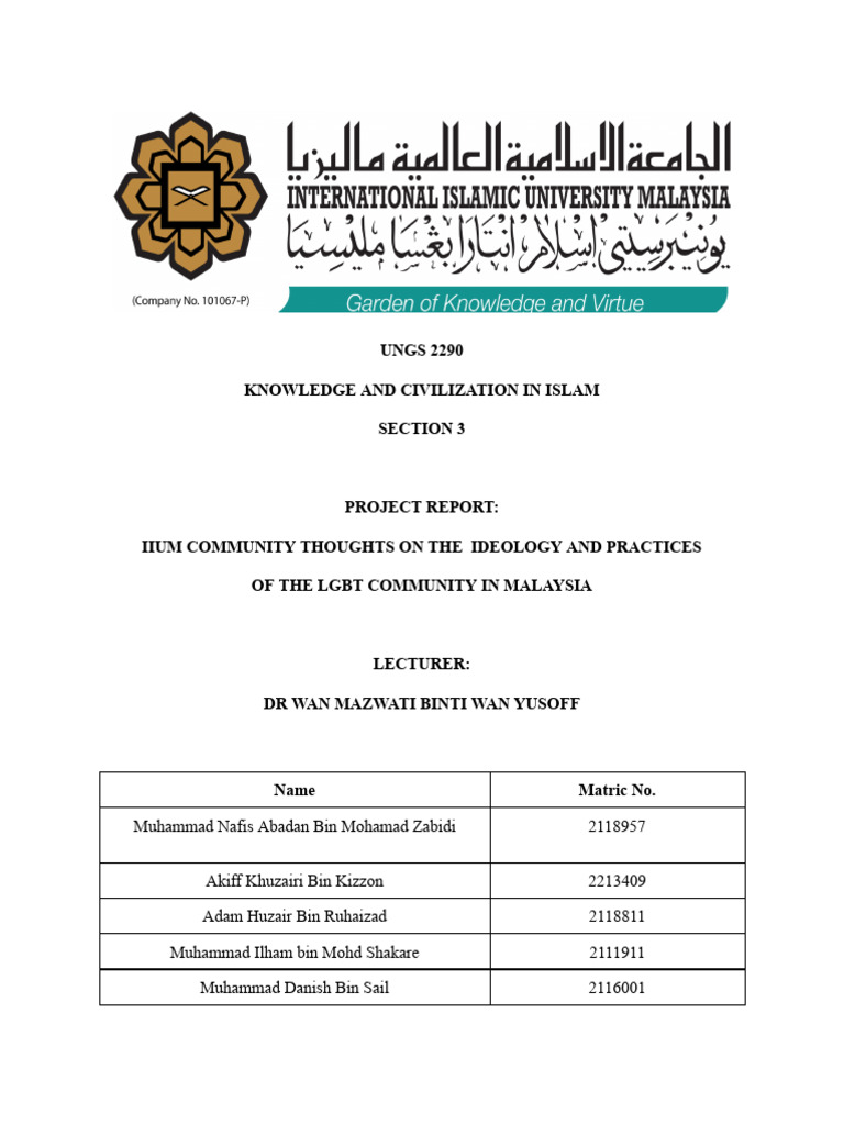 UNGS 2290 Sect 3 - G11 Project Report | PDF | Homosexuality | Survey Methodology