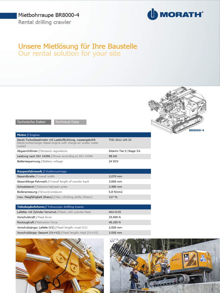 Datenblatt Br8000 4 Rental | PDF