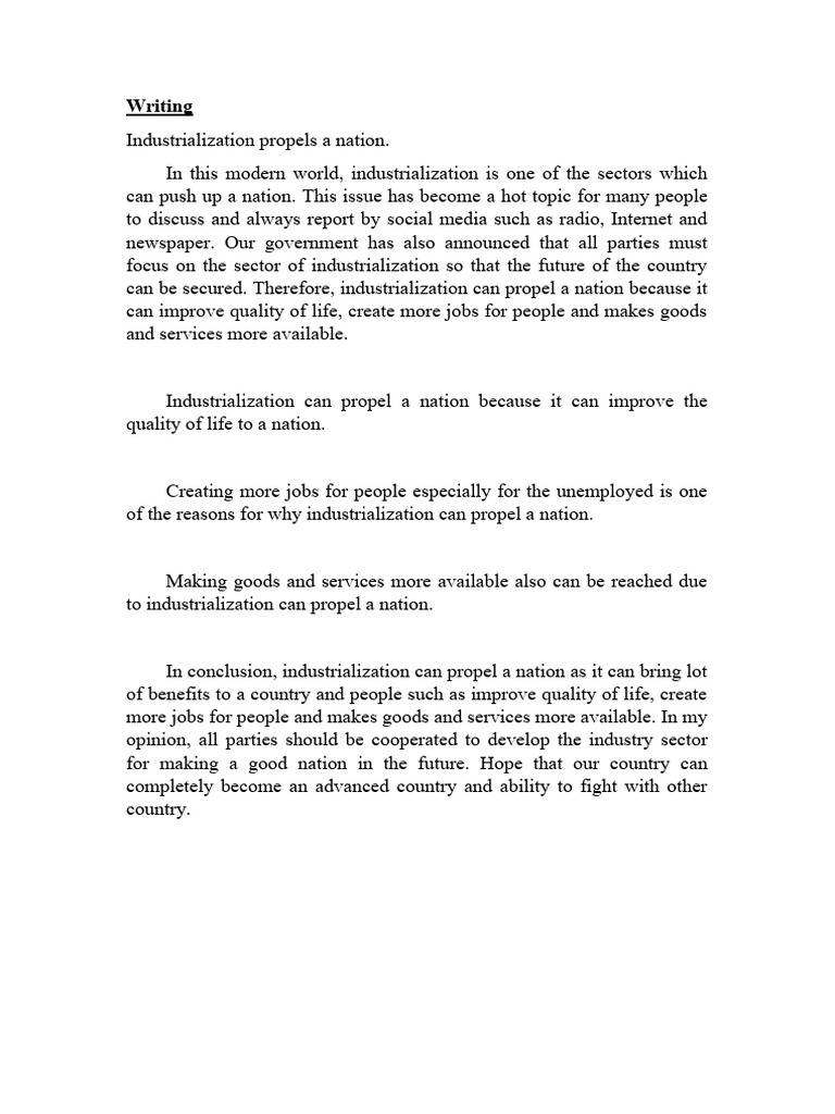 Industrialization: Key to National Growth | PDF