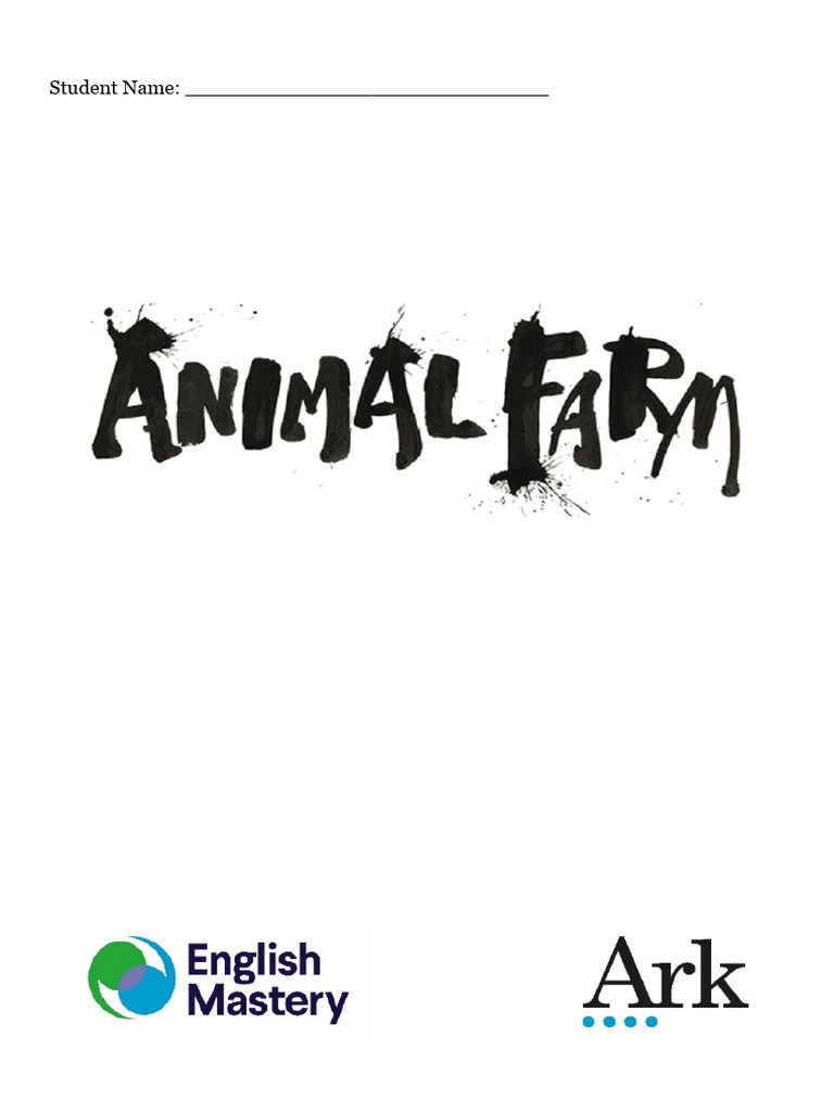 Animal Farm Lesson Plans | PDF | George Orwell