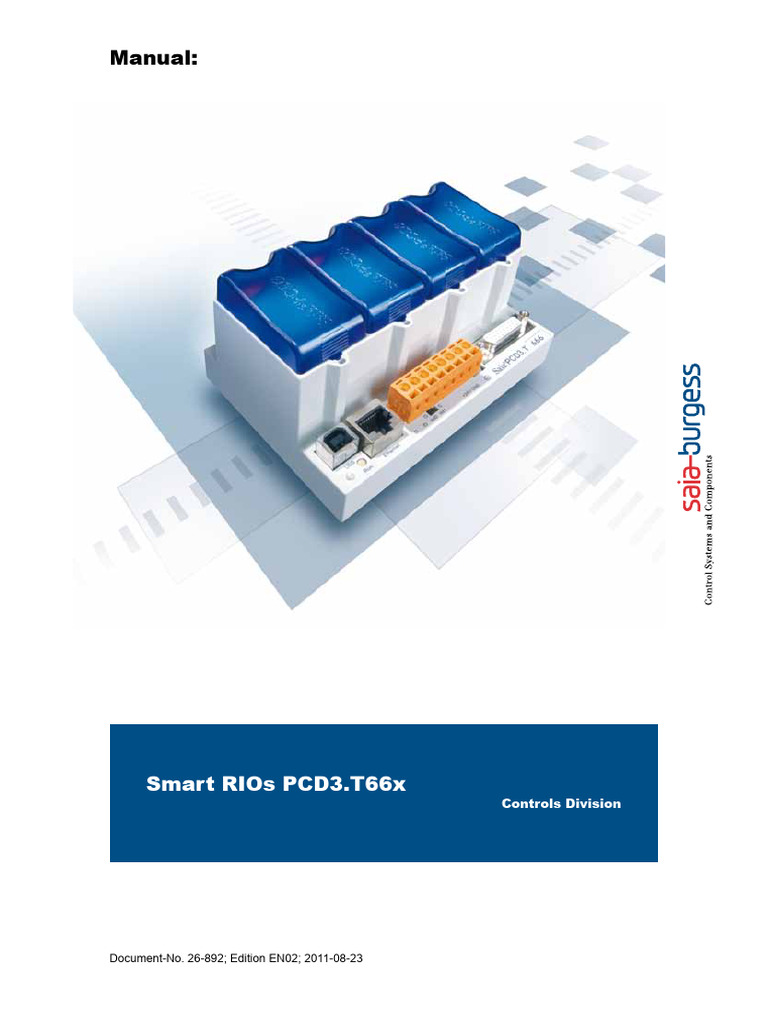 26-892 EN Manual Smart-RIO-PCD3T66x | PDF | Computer Network | Networking