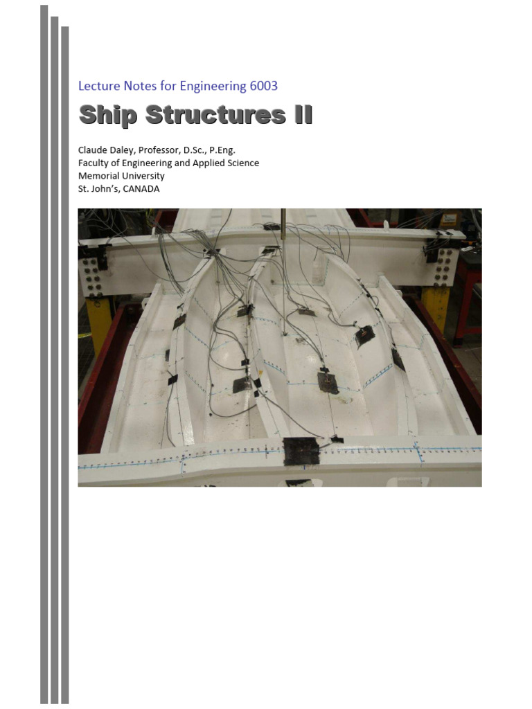 Ship Structures II Lecture Notes | PDF | Bending | Buckling