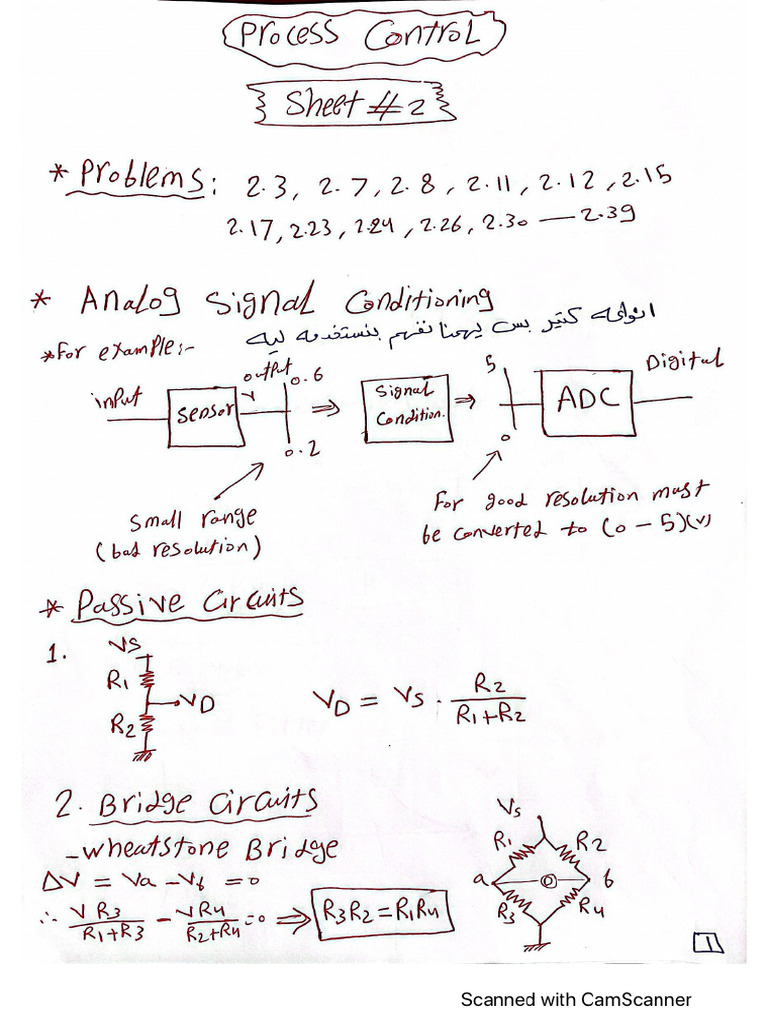Sheet 2 Process Control Solution | PDF