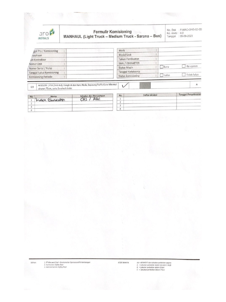 MANHAUL (Light Truck - Medium Truck - Sarana - Bus) | PDF