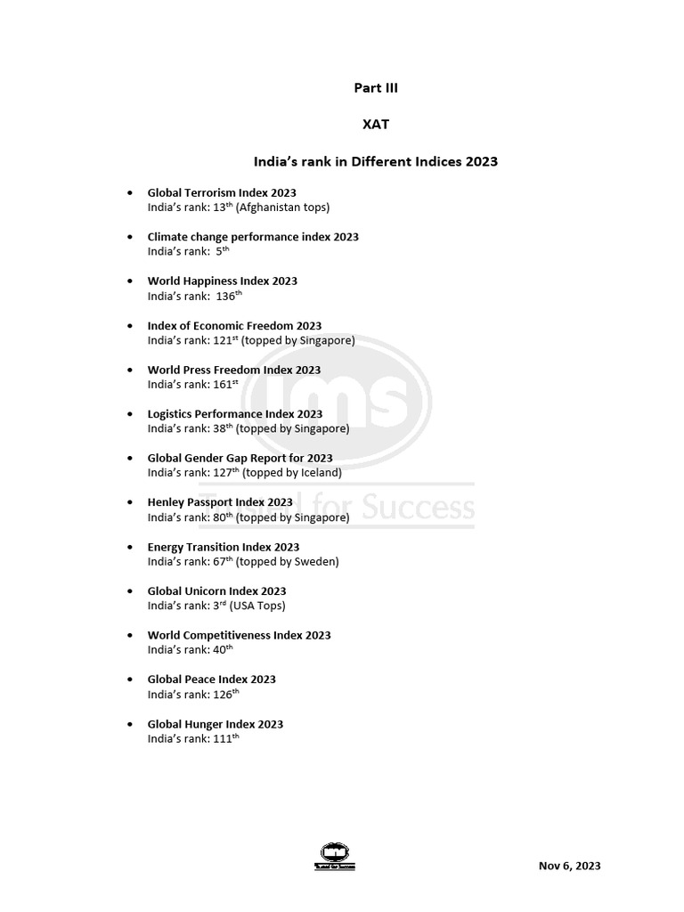 XAT Compendium Part 3 | PDF