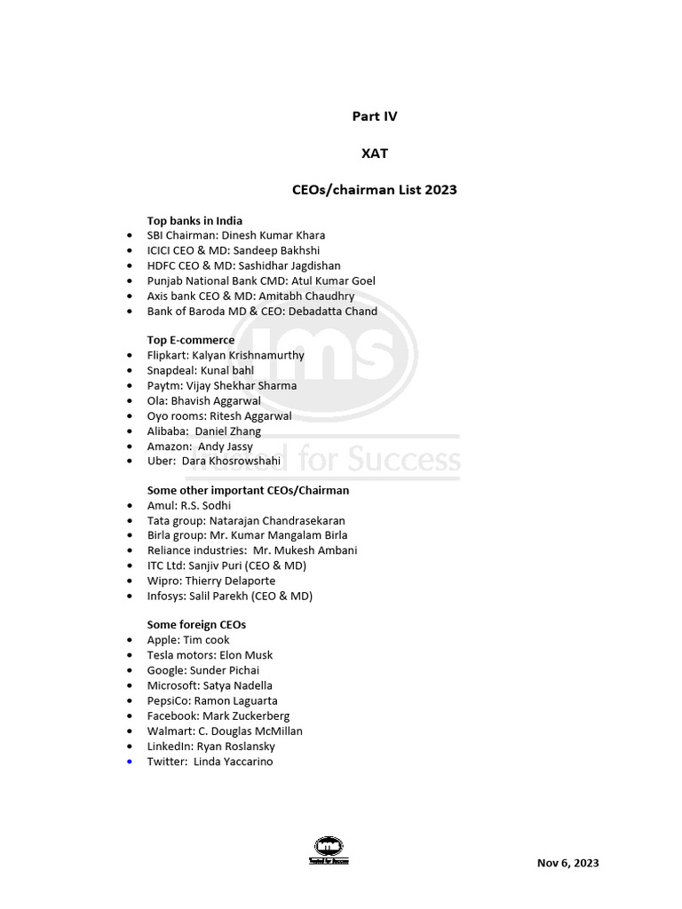 XAT Compendium Part 4 | PDF